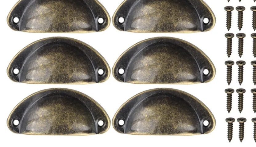 Cup style Drawer pulls 'Antique Bronze' – Wattleseed Homewares & Furniture